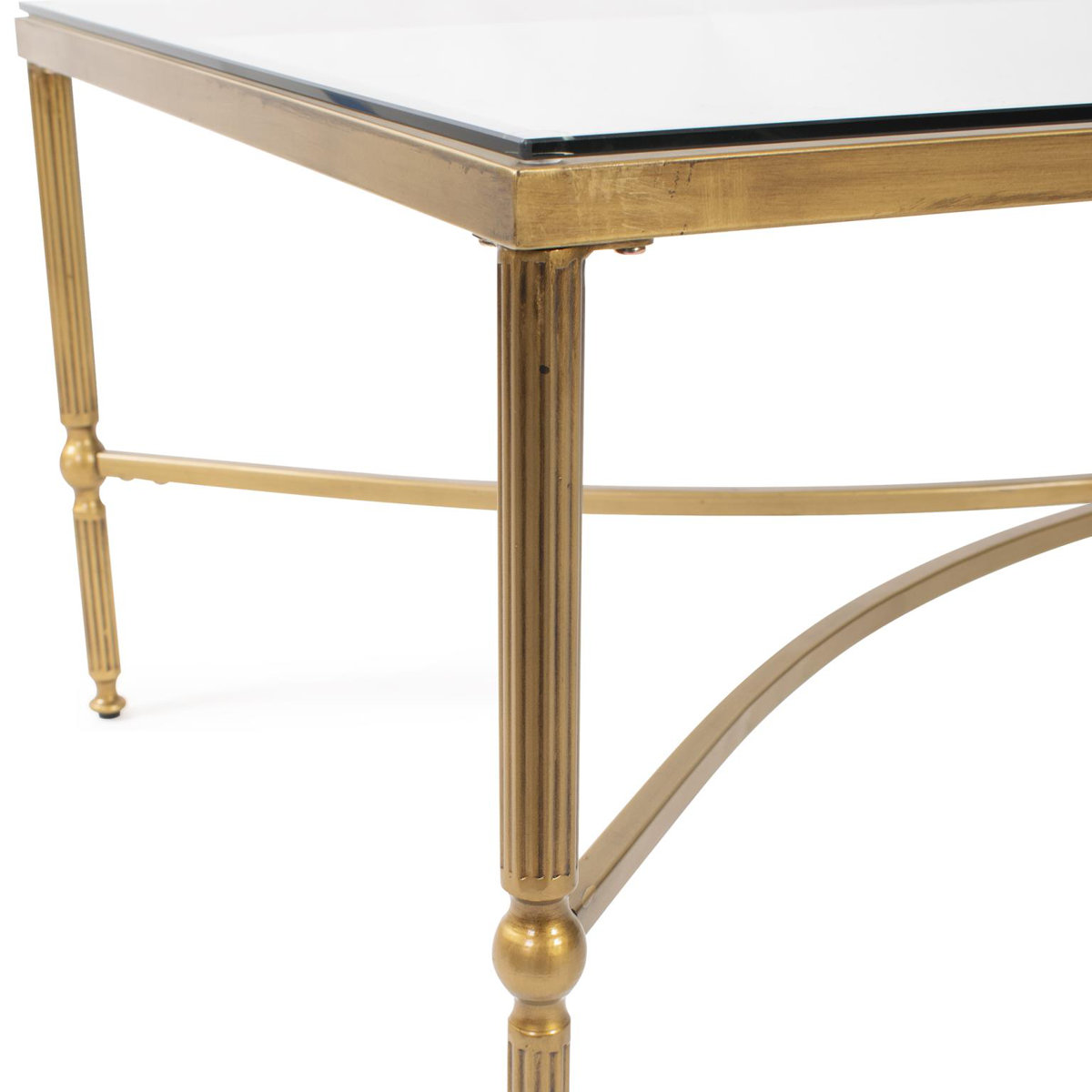 Howard Elliott Bonnifait Antique Gold Rectangular Coffee Table | Perigold
